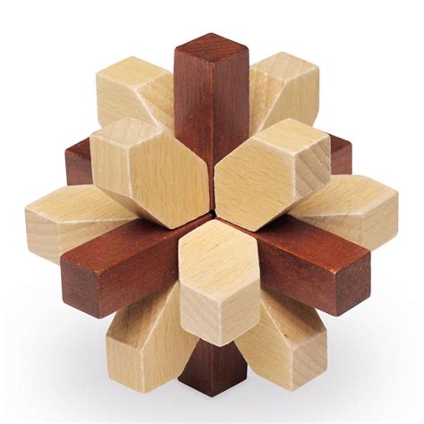 Дървен логически пъзел Cayro Цвете Emag Bg