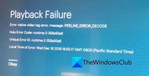 sida loo saxo hulu error code runtime 2 iyo 5
