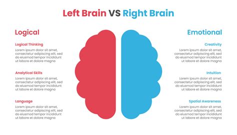 Left Brain Vs Right Brain Dominance Infographic Template Design 40560089 Vector Art At Vecteezy