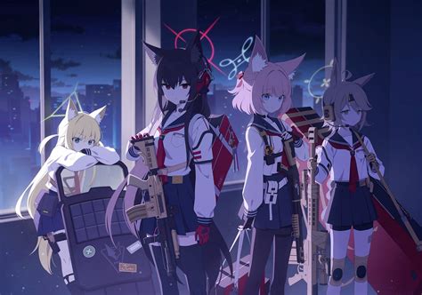 Niko Kurumi Otogi And Yukino Blue Archive Danbooru