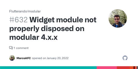 Widget Module Not Properly Disposed On Modular X X Issue Flutterando Modular GitHub