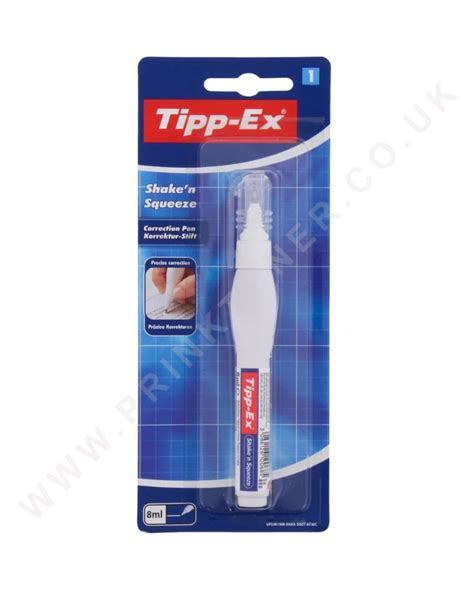 Tipp Ex Correction Pen Shaken Squeeze 8ml Prinktoner Ltd