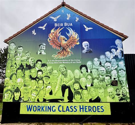 Working Class Heroes Mural In Belfast