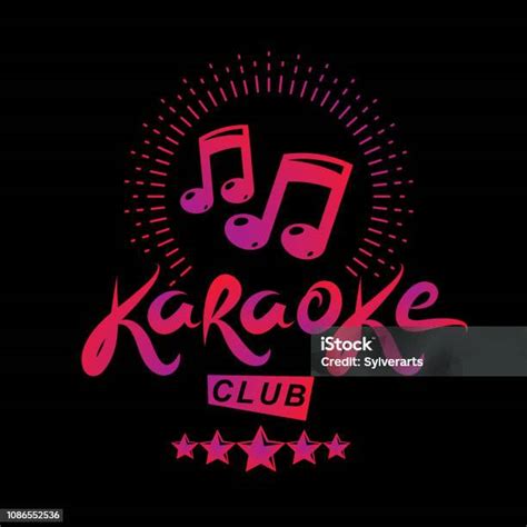 가라오케 클럽 벡터 상징 만든 가라오케 클럽 전단지 커버 디자인에 대 한 요소를 디자인 음표를 사용 하 여 개념에 대한 스톡 벡터 아트 및 기타 이미지 Istock