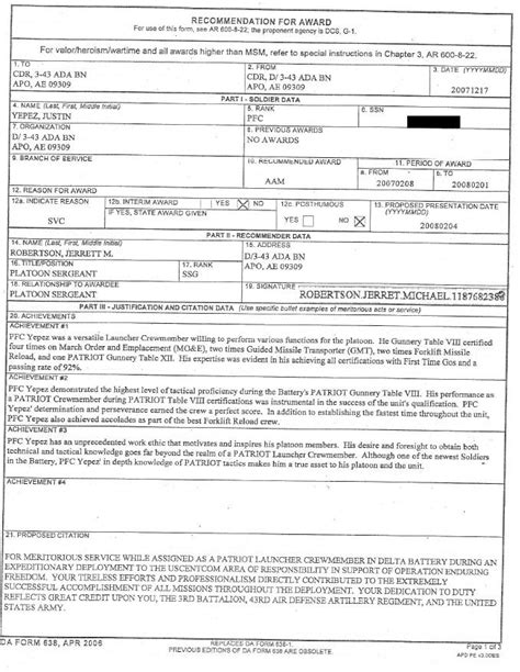 Army Profile Form Top Defense Systems