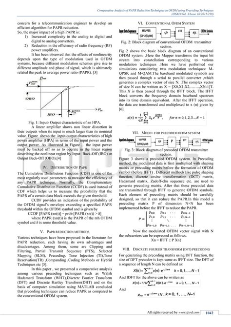 Comparative Analysis Of Papr Reduction Techniques In Ofdm Using