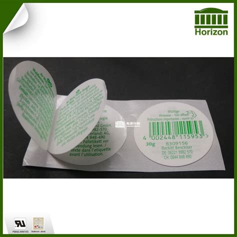 Color Three Layer Adhesive Stickers Guangzhou Horizon Label Co Ltd