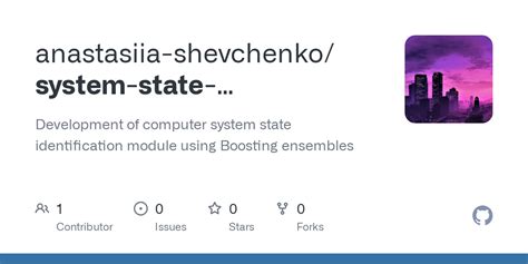 Github Anastasiia Shevchenkosystem State Identification Development