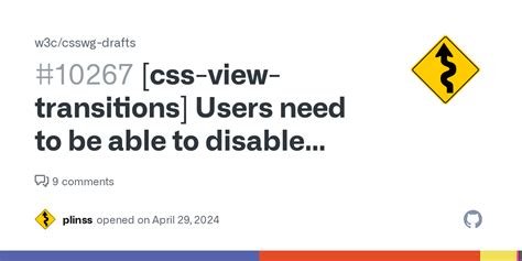 Css View Transitions Users Need To Be Able To Disable View