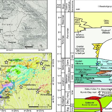 Geographic And Geological Position Of The Investigated Area A Download Scientific Diagram