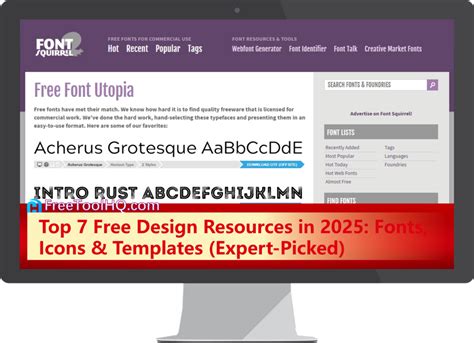 Top 7 Free Design Resources In 2025 Fonts Icons And Templates Expert Picked Freetoolhq