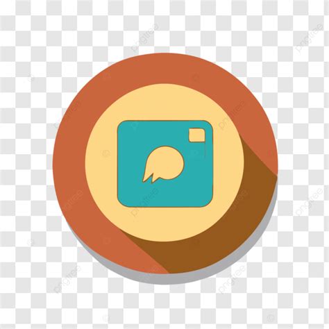 채팅 풍선이 있는 정사각형 이미지 벡터 흰색 배경에 있는 단순한 다채로운 피드 아이콘 그림자 없음 작은 프레임 중앙 Png