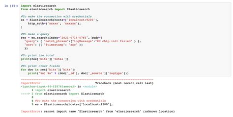 Cannot Import Name Elasticsearch From Elasticsearch Unknown