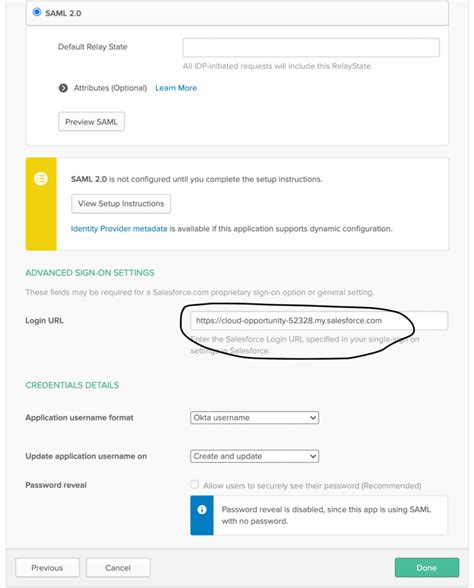 Setup Okta Single Sign On SSO With Salesforce Apex Hours