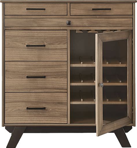 Palmetto Grove Dark Wood Sangria Espresso Brown Server Rooms To Go