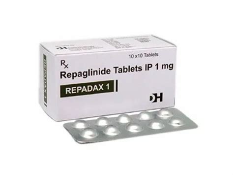 Repaglinide 1mg Tablets Packaging Size 1010 At ₹ 14700box In Faridabad