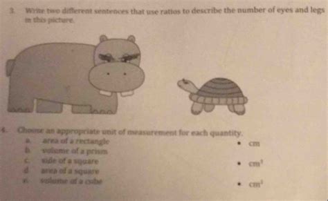 write two different sentences that use ratios to describe the number of