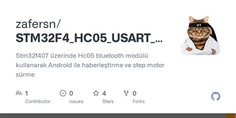 GitHub Zafersn STM32F4 HC05 USART COMMUNICATION AND STEP MOTOR DRIVE WITH A4988 Stm32f407