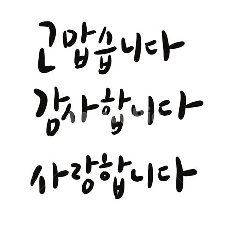 감사 사랑 글귀 캘리그라피 인사말 사진이미지일러스트캘리그라피 리리즈작가