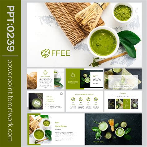 เทมเพลต Powerpoint Presentation สินค้าและผลิตภัณฑ์ สีเขียวมินิมอลสวยๆ 0239 เทมเพลต