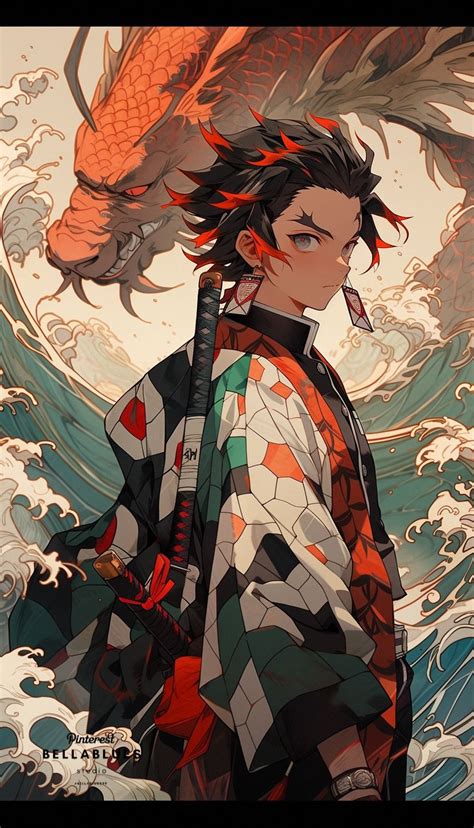 Adult Tanjiro Kamado The Matured Demon Slayer Fond Decran Dessin Coloriage Manga Dessin