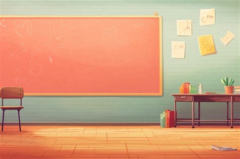 Cartoon Classroom Background Images Premium Ai Generated Image