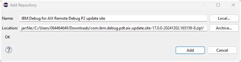 Installing The Ibm Debug For Aix Remote Debug Eclipse User Interface