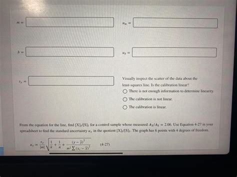 Solved Internal Standard Calibration Curve Figure 5 11 Is A