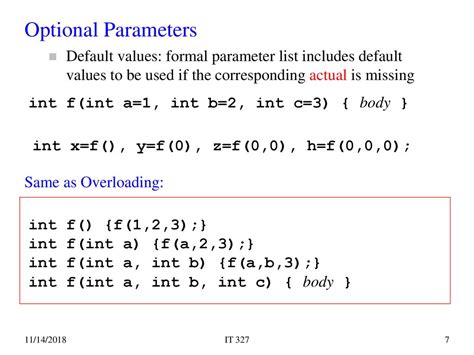 Parameter Passing Ch 18 Ppt Download