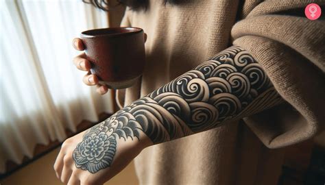 Traditional Ocean Wave Tattoo