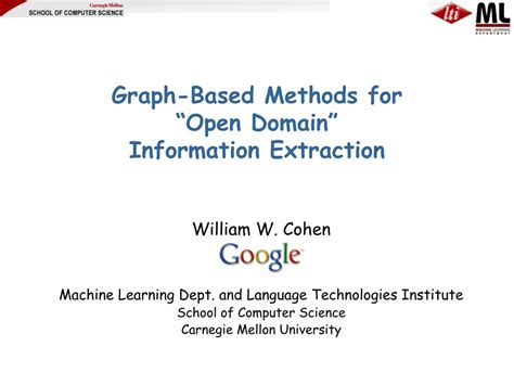 Ppt Graph Based Methods For Open Domain” Information Extraction