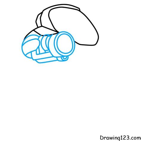 Langkah 3 Gambar Dua Meriam Lagi Di Kedua Sisi Robot