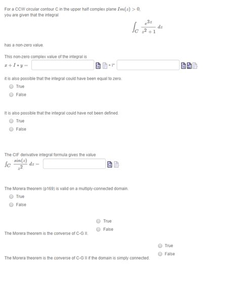 Solved For A CCW Circular Contour C In The Upper Half Chegg