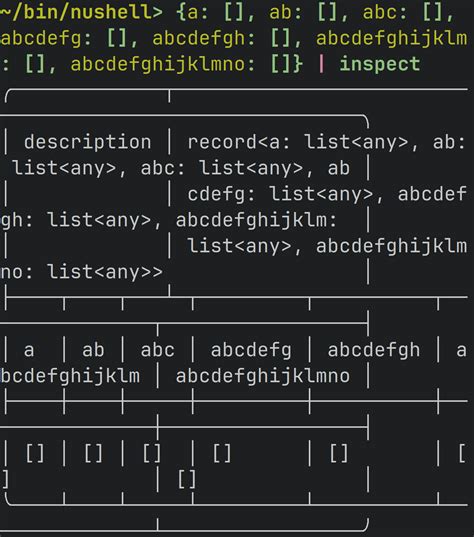 Panic In Inspect Issue Nushell Nushell GitHub