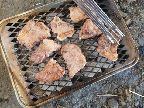 초보 캠핑그릴추천 일회용 바베큐 그릴로~ 여행에서 고기를 간단하게 바로그릴 네이버 블로그