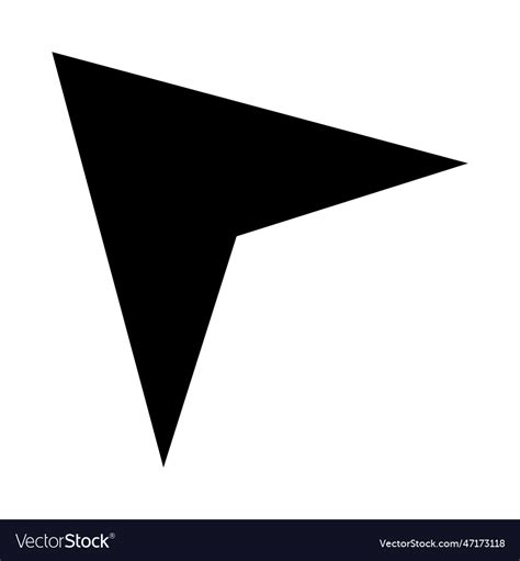 Mouse Cursor Glyph Icon For Personal Royalty Free Vector