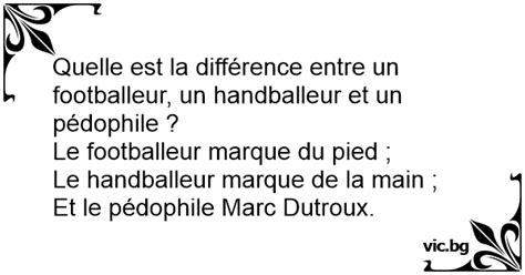 Quelle est la différence entre un footballeur un handballeur et un