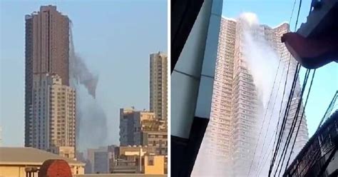 Өндөр байшингийн дээврээс хүмүүс дээр олон тонн ус асгарчээ