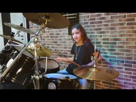 In The End Black Veil Brides Drum Cover Nikoleta 10 Year Old