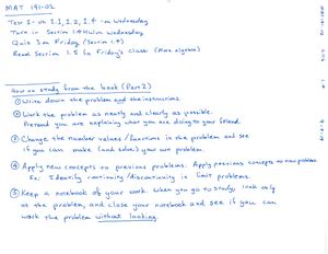 HW Set Sample HW Set Section True False A False Functions Are Not The Same As