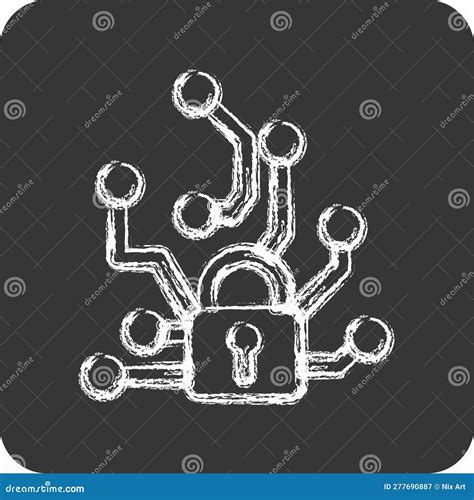 Icon Adversarial Attacks Related To Machine Learning Symbol Chalk Style Stock Illustration