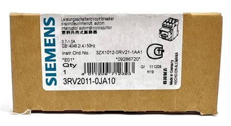1pcs New Siemens Circuit Breaker 3rv2011 0ja10 Expedited Shipping Ebay