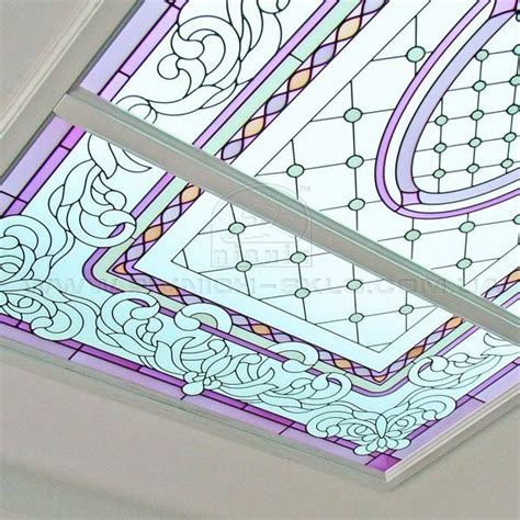 Вітражні стелі – Вітражі від Півнич Скло | Стеклянный потолок, Потолки ...