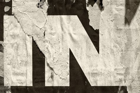 오래된 찢어진 종이 구겨진 주름 포스터 그런지 텍스처 배경 표면 배경 플래카드 단어 In 0명에 대한 스톡 사진 및 기타 이미지 0명 간판 거리 Istock