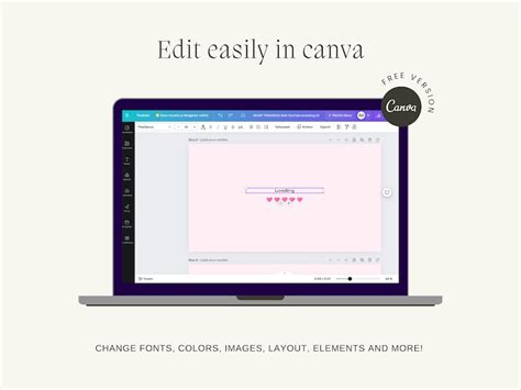 HEART PROGRESS BAR Animated Intro Video Youtube Channel Loading Animation Editable Canva