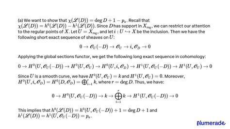 Solvedriemann Roch For Singular Curves Let X Be An Integral Projective Scheme Of Dimension 1