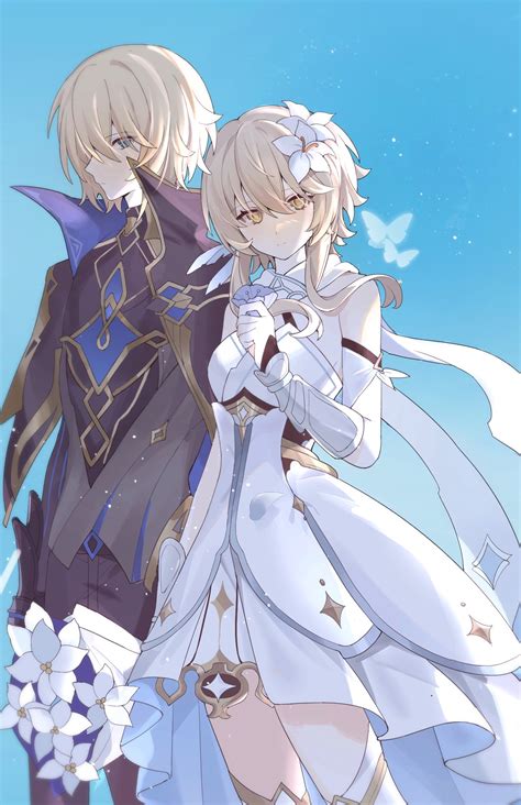 Lumine And Dainsleif Genshin Impact Drawn By Xu Anniechika Danbooru