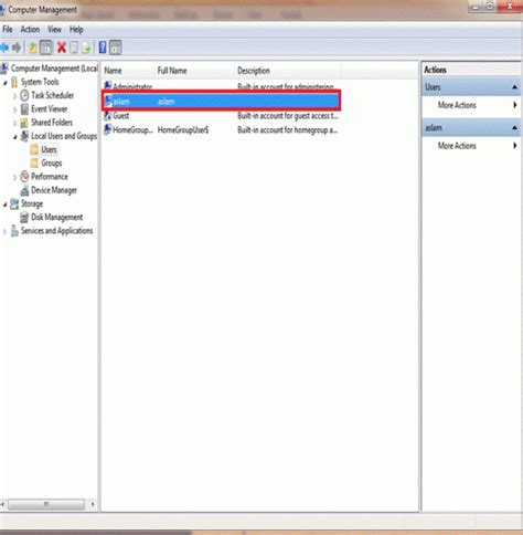 Shared Folders And Local Users In Window 7
