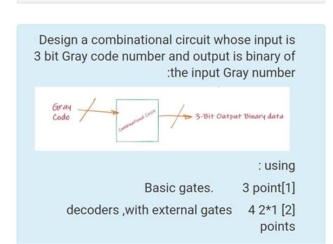 solved design a combinational circuit whose input is 3 bit