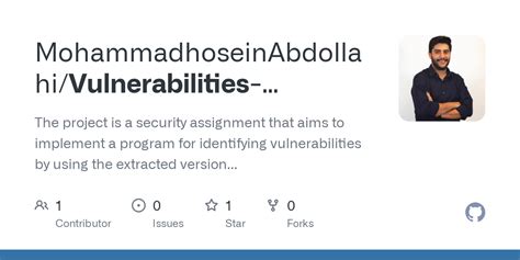 Github Mohammadhoseinabdollahivulnerabilities Scanner The Project